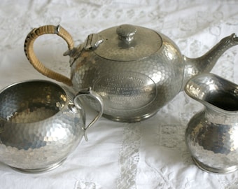 Pewter tea set | Etsy