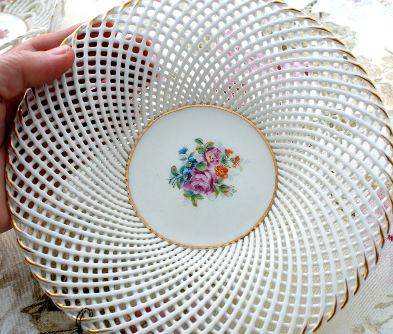 La Huerta Hand Made Lattice-work Dish Made in Manises Spain - Etsy
