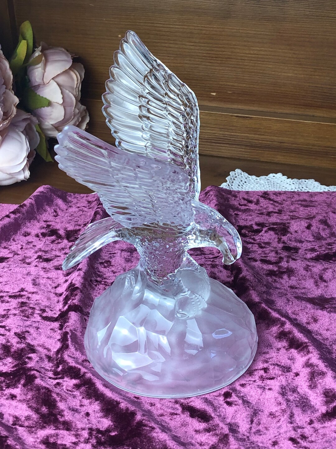 Cristal D'arques Eagle Crystal Animals Collectible - Etsy