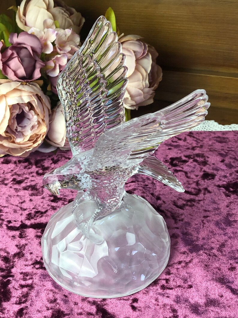 Cristal D'arques Eagle Crystal Animals Collectible - Etsy