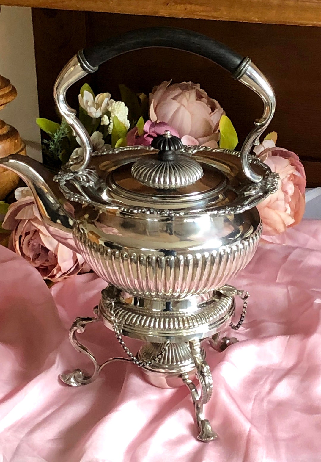 Antique Tilting Spirit Kettle Made by James Dixon & Son, Sheffield - Etsy