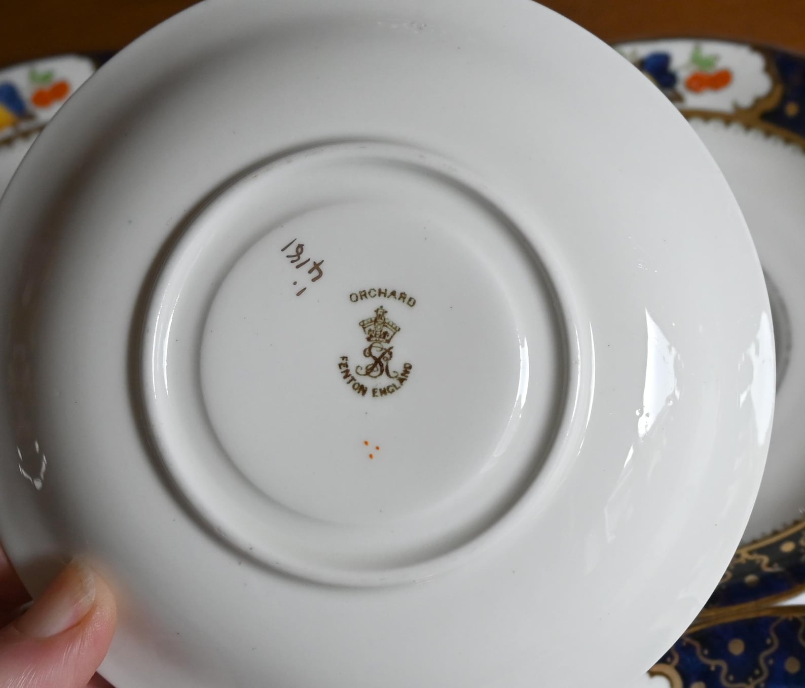 Fenton England Saucers Bone China Hand Painted - Etsy