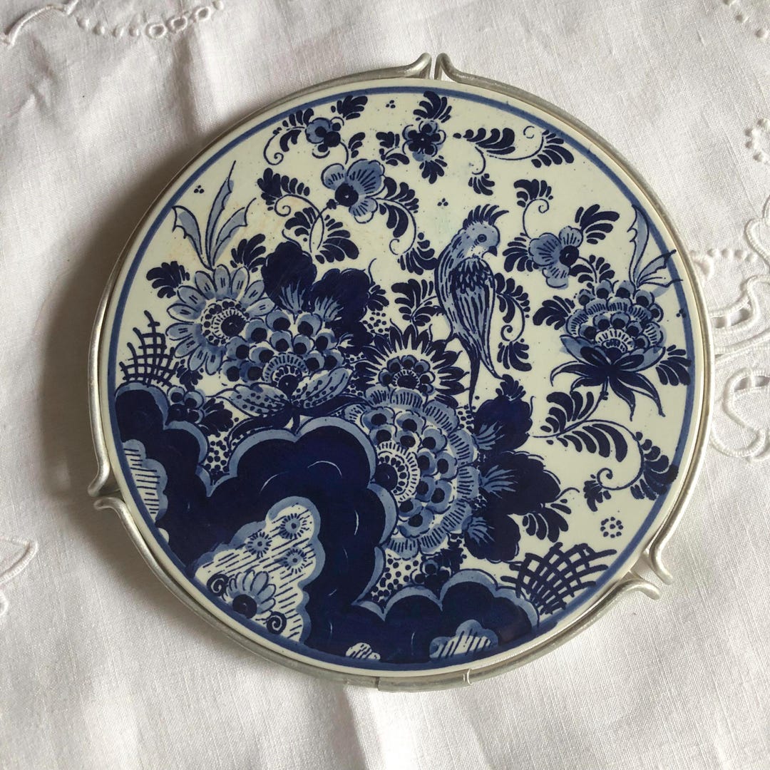 Delft Pot Stand, Blue and White, Made in Holland, - Etsy