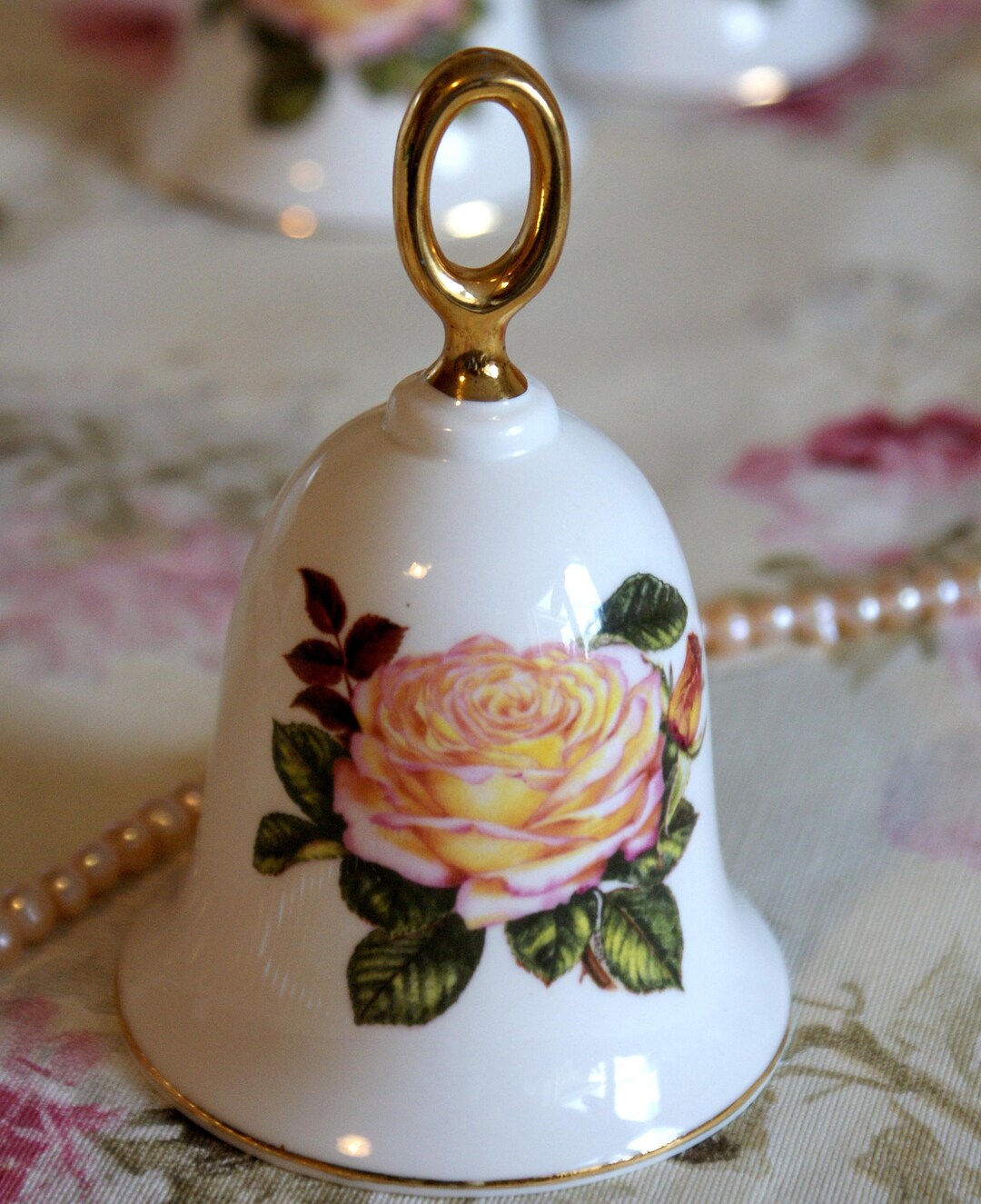 American Rose Bell Collection Vintage Bone China, Limited Edition ...