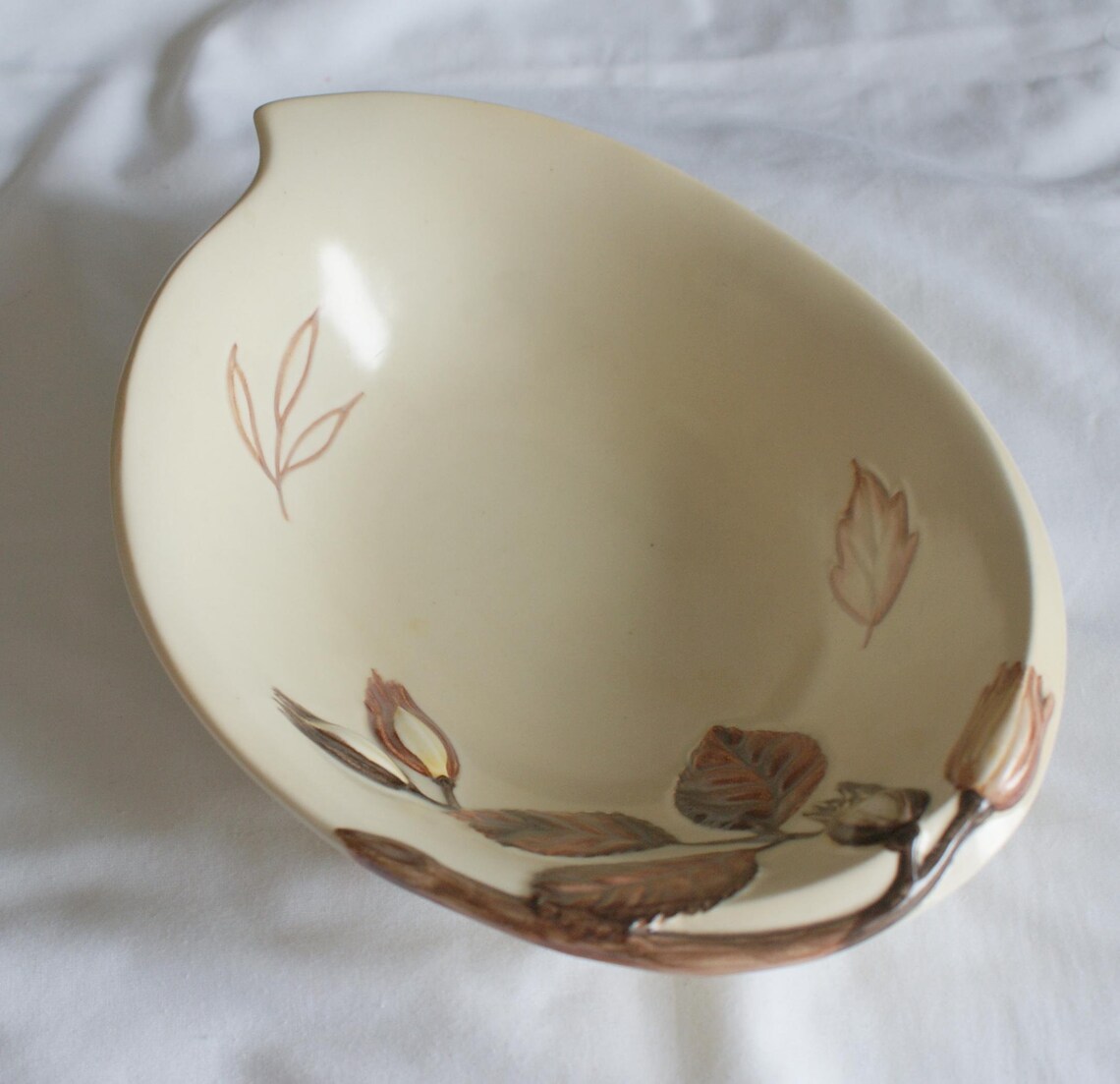 Carlton Ware Australian Design Yellow Dish With Raised Rose | Etsy