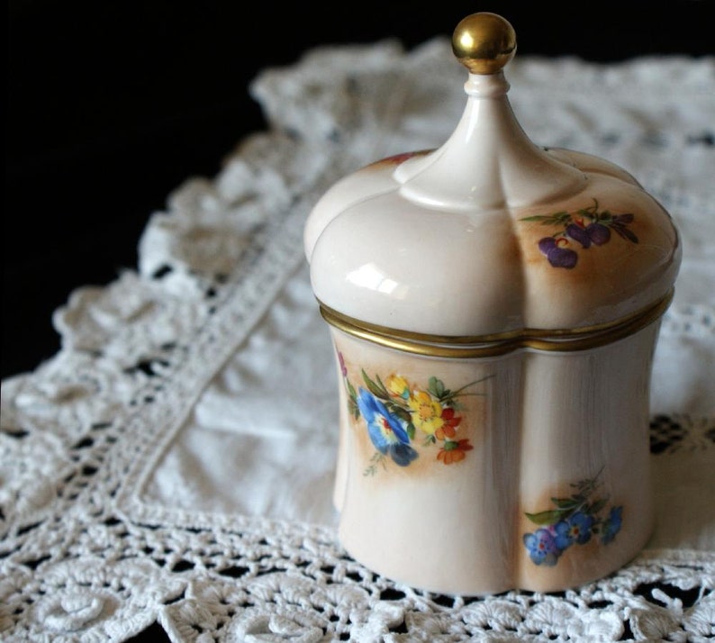 Caverswall Fine Bone China Lidded Jar, Hand Painted & Signed - Etsy