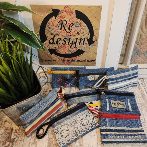 Denim Pouch - Etsy
