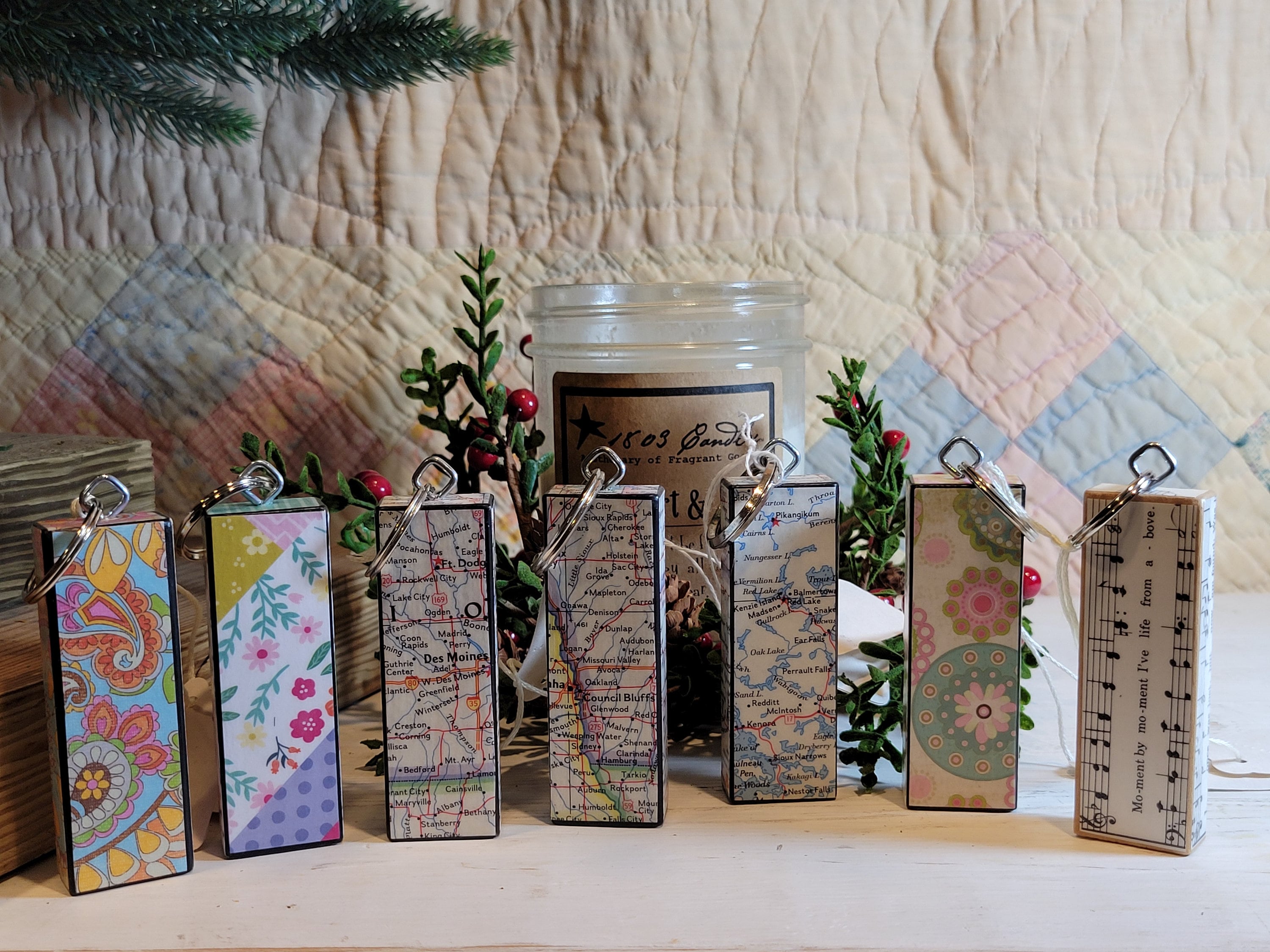 Upcycled Jenga Block Key Rings - Etsy