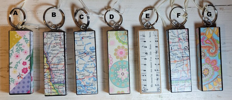 Upcycled Jenga Block Key Rings - Etsy