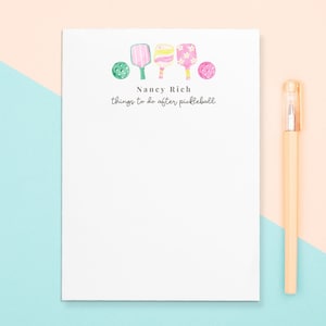 Pickleball Personalized Notepads, Customized Pickleball Lover Gifts ...