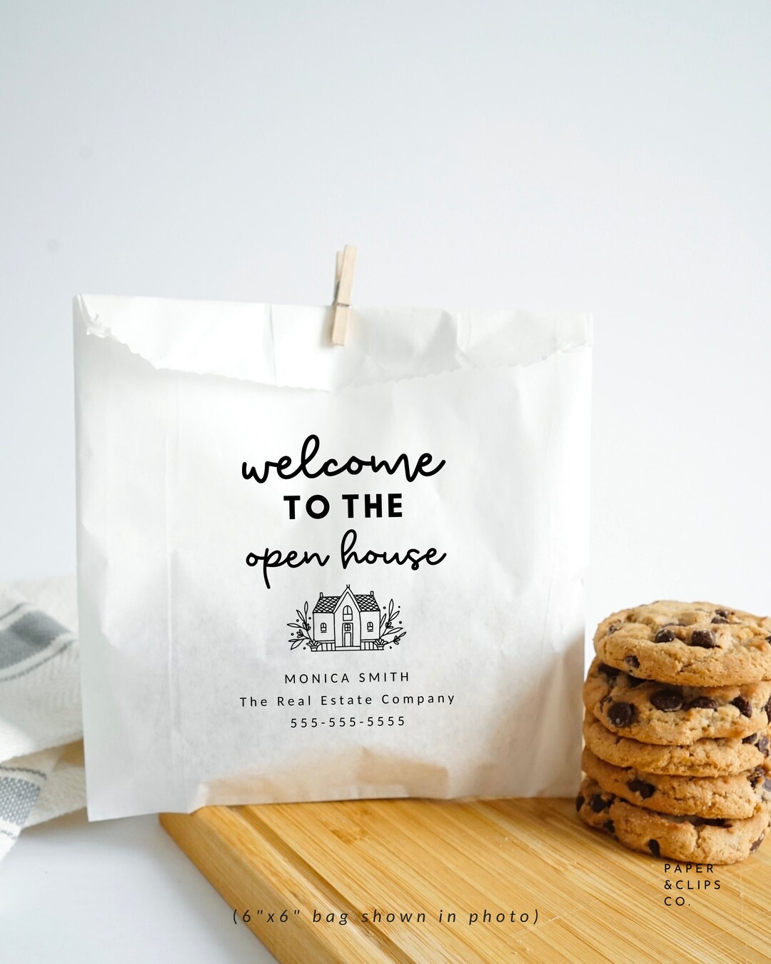 Welcome to the Open House Bakery Bags, Real Estate Mortgage Pop By ...