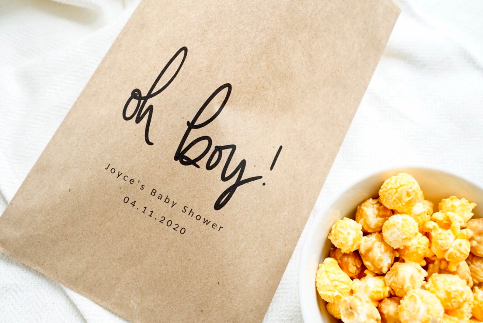 Oh Boy! - Personalized Party Favor Paper Bags, Baby Shower Favors, It's ...