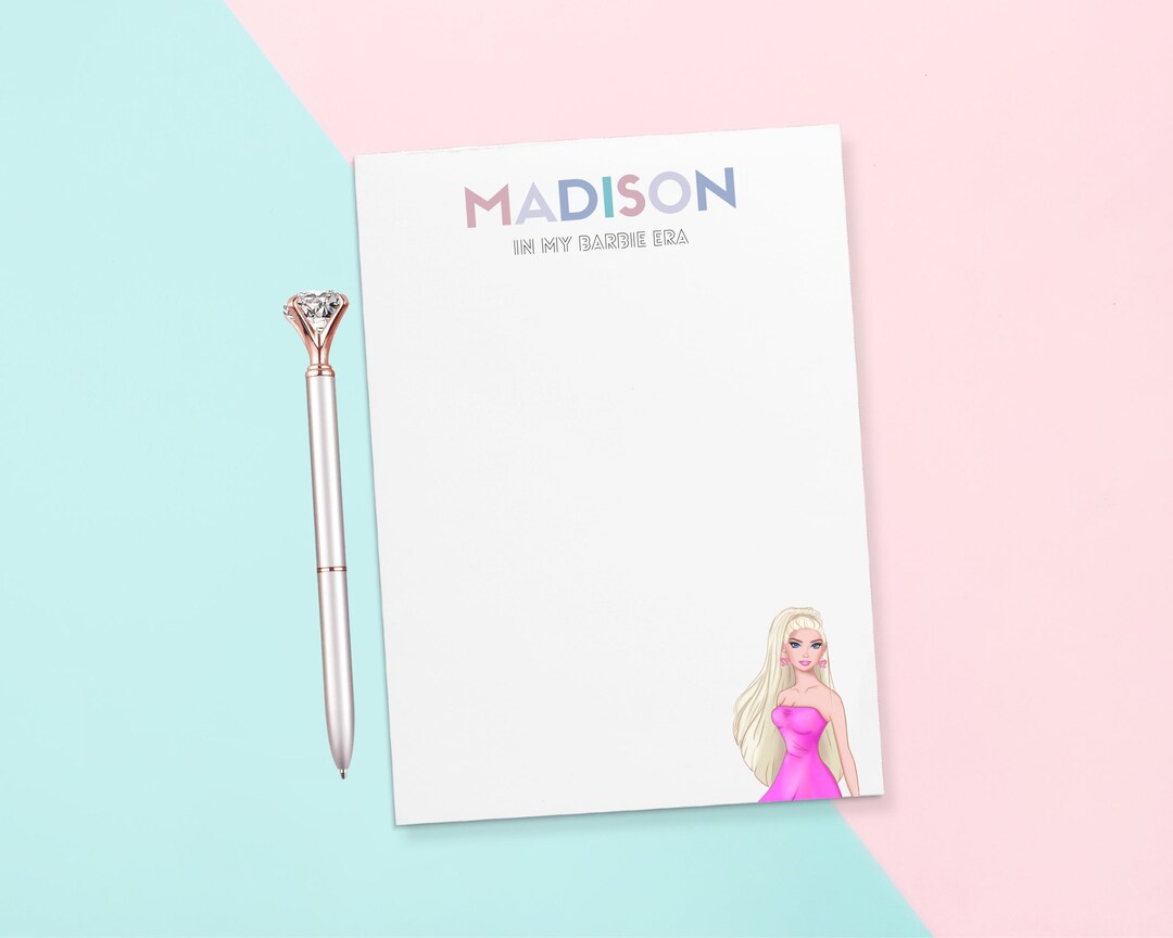 Personalized Pop Culture Notepad - Birthday Gift for Her - Stationery ...
