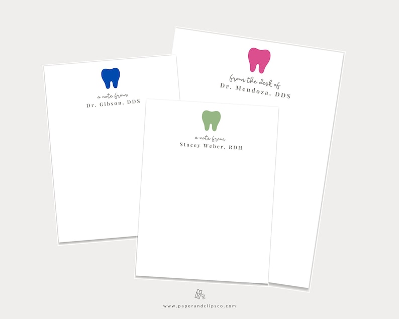 Personalized Dentist Notepads, Pediatric Dentist Gift, Dental Hygienist ...