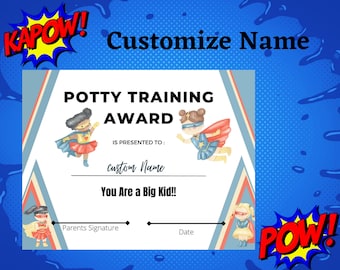 Dinosaur Potty Training Award, Certificate, Diploma, Toddler Reward ...