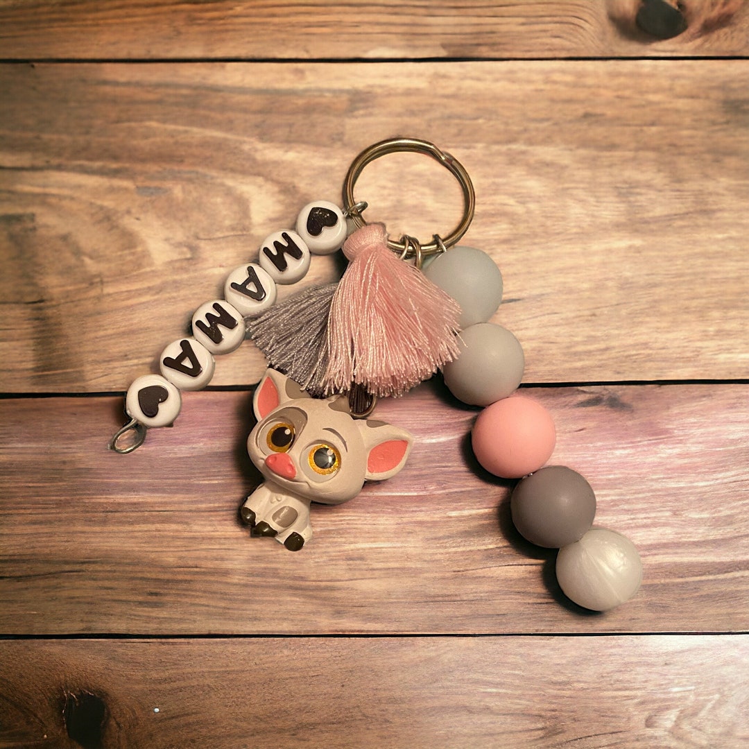 Keychain for Mama. Disney Doorable Pig. Pua. Simple Keychain for Mom ...