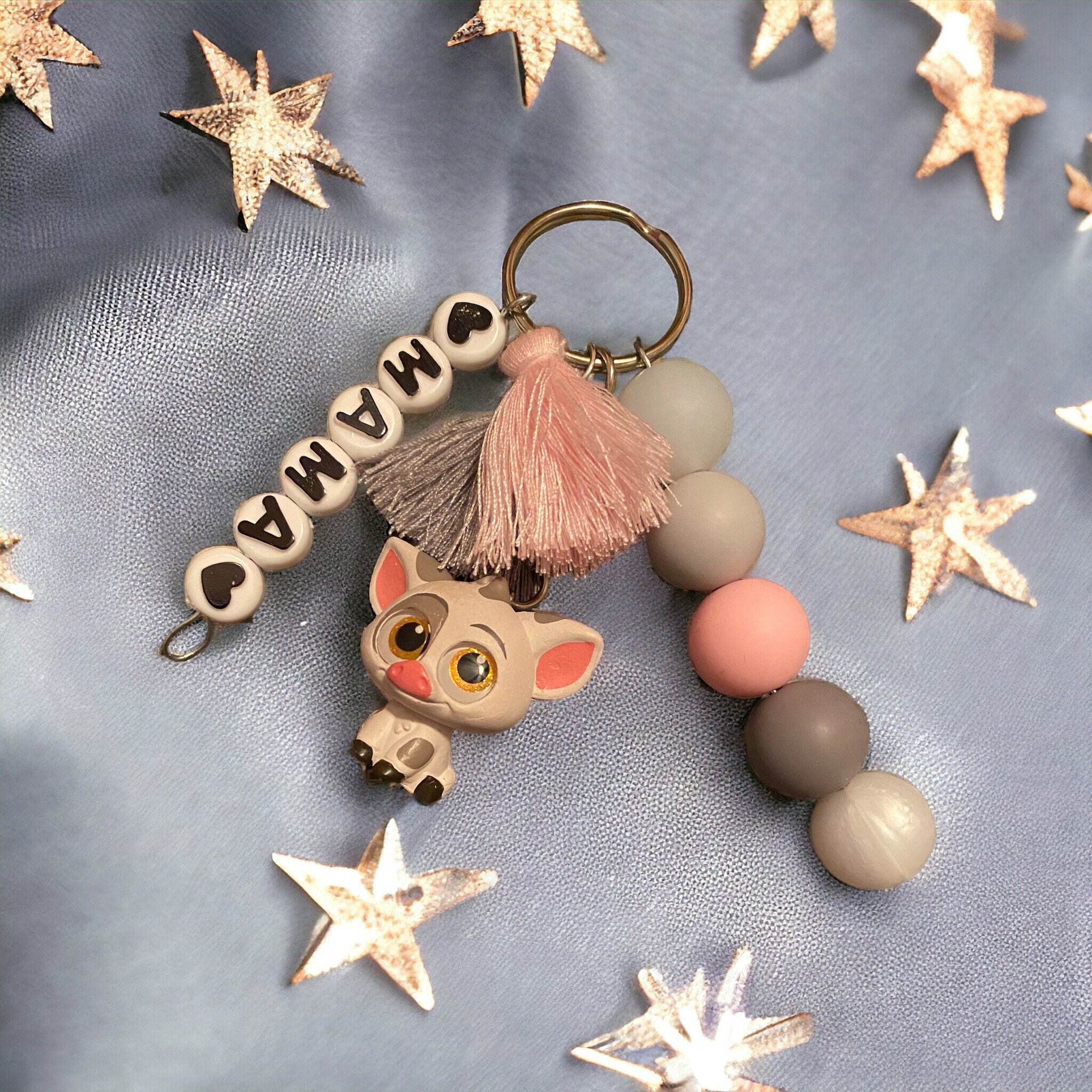 Keychain for Mama. Disney Doorable Pig. Pua. Simple Keychain for Mom ...