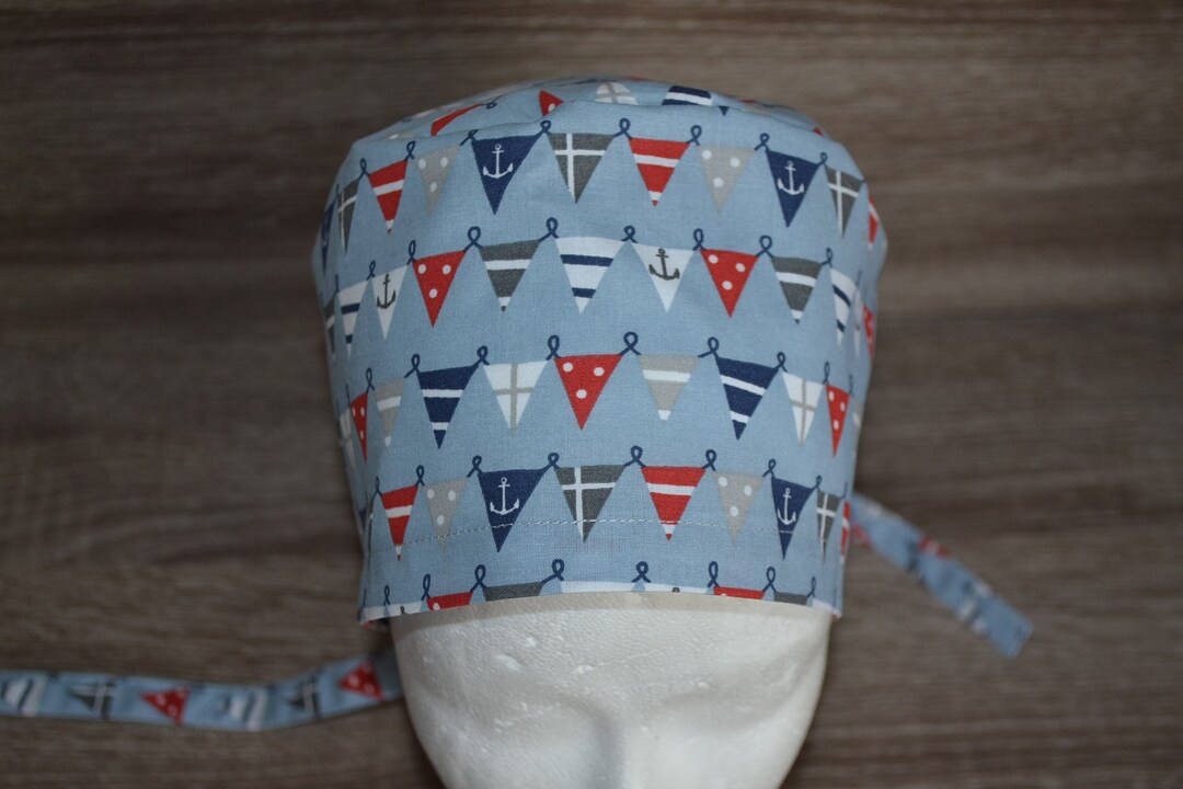 Surgical Cap Pennant Terry Cloth Band, Scrub Cap, Bandana, Cosmetic Cap ...