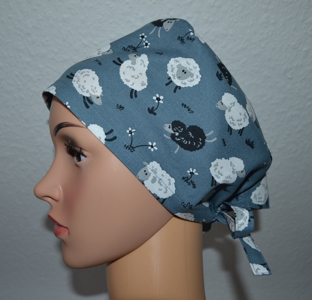 Surgical Cap Sheep, Scrub Cap, Bandana, Cosmetic Cap, Chef's Hat ...