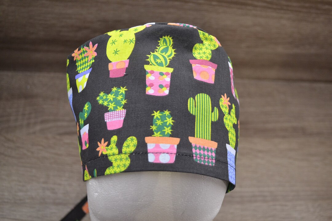 Surgical Cap Cactus, Scrub Cap, Bandana, Cosmetic Cap, Chef's Hat ...