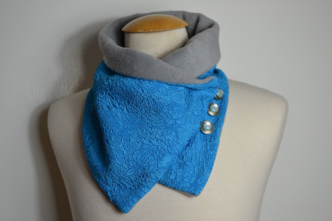 Button Loop Rose Embossing, Button Loops, Loops, Scarf, Scarf With ...