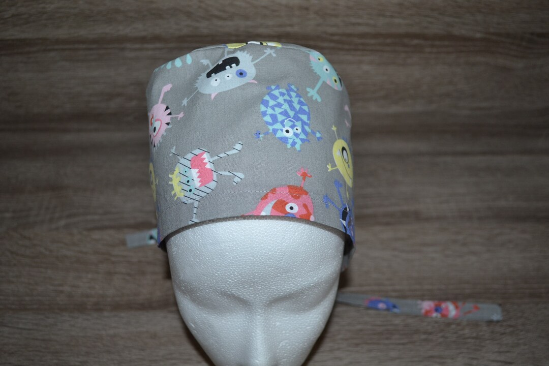 Surgical Cap Virus With Terry Band, Bandana, Chef's Hat, Cosmetic Cap ...