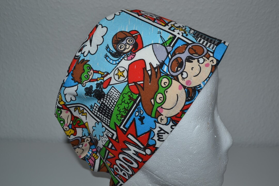 Gorro quirófano comic gorro quirúrgico bandana gorro - Etsy España