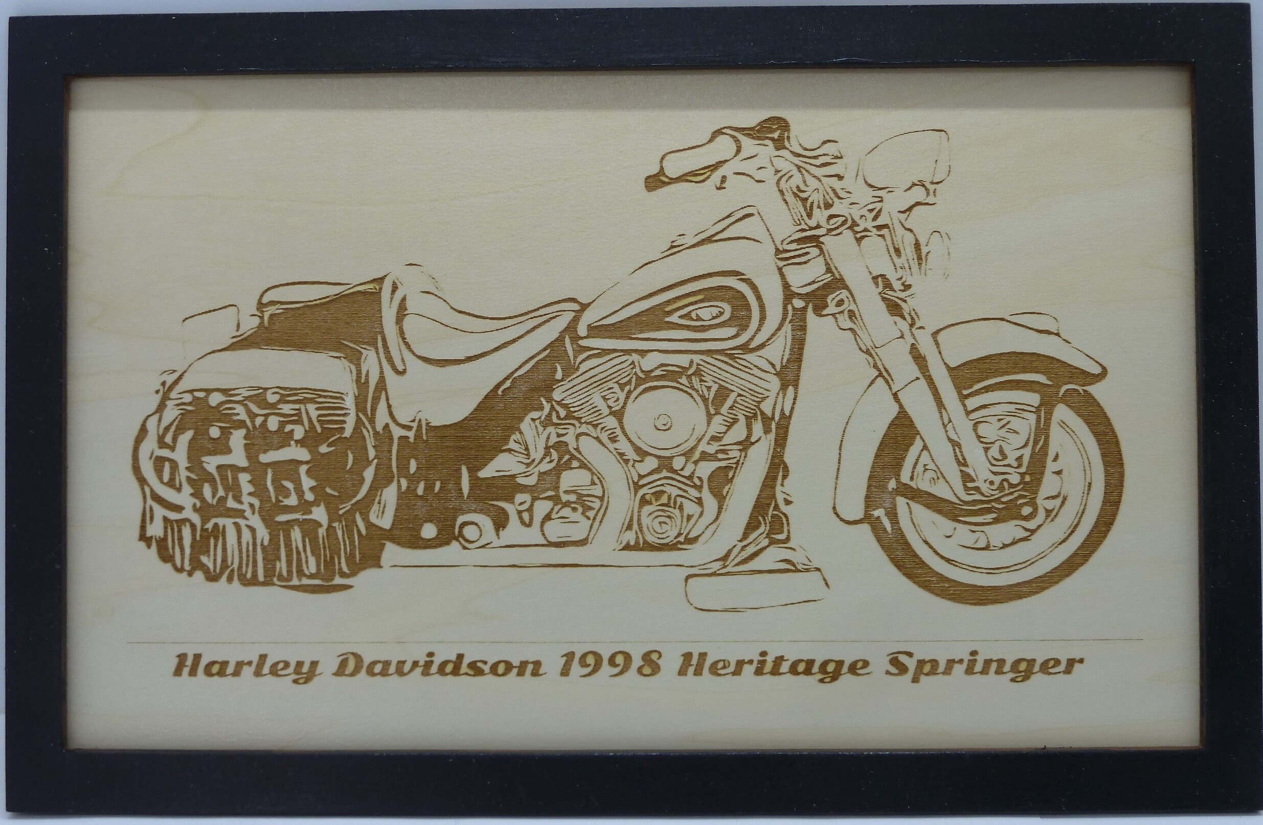 Laser Cut Leather Plaques-wall Art-counter Displays Harley | Etsy