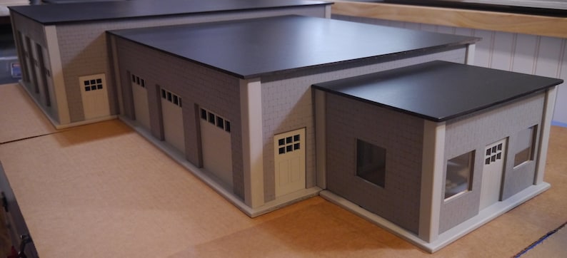Handmade 1/24 1/25 Scale MDF Diorama: Semi Truck & Car Garage Model - Etsy
