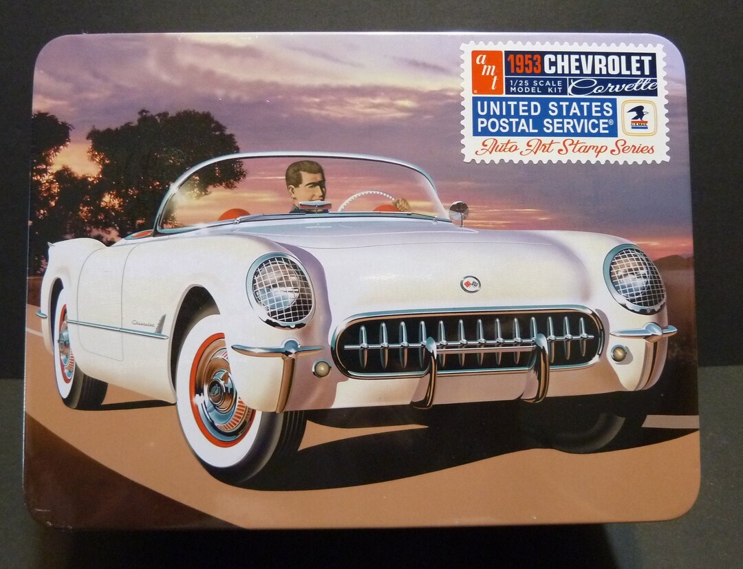 AMT (OLP) 1/25 Scale 1953 Chevy Corvette Special Tin Box Edition ...