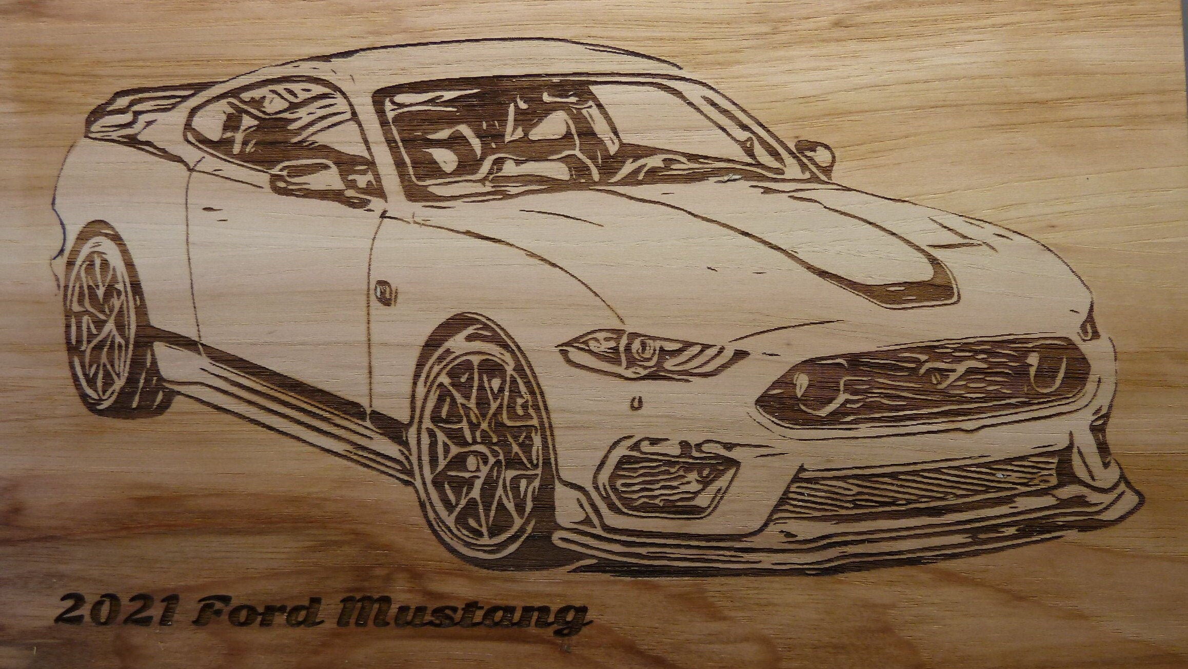 Laser Cut Wood Car Plaques-Wall Art-Counter Displays-2021 Ford | Etsy