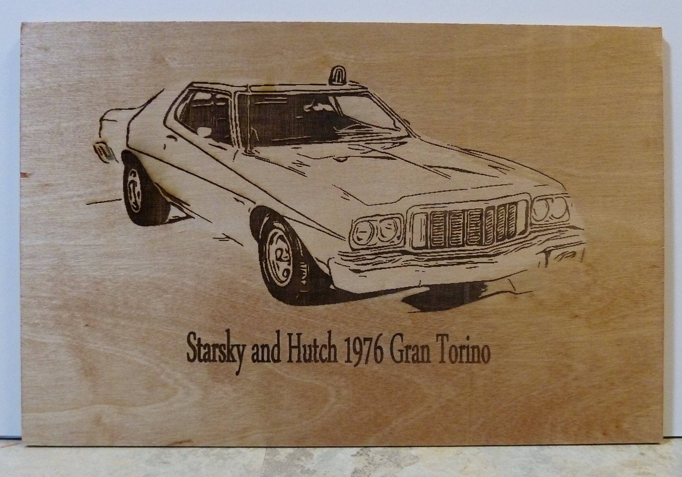 Laser Cut Wood Car Plaques-Wall Art-Counter Displays Starsky | Etsy