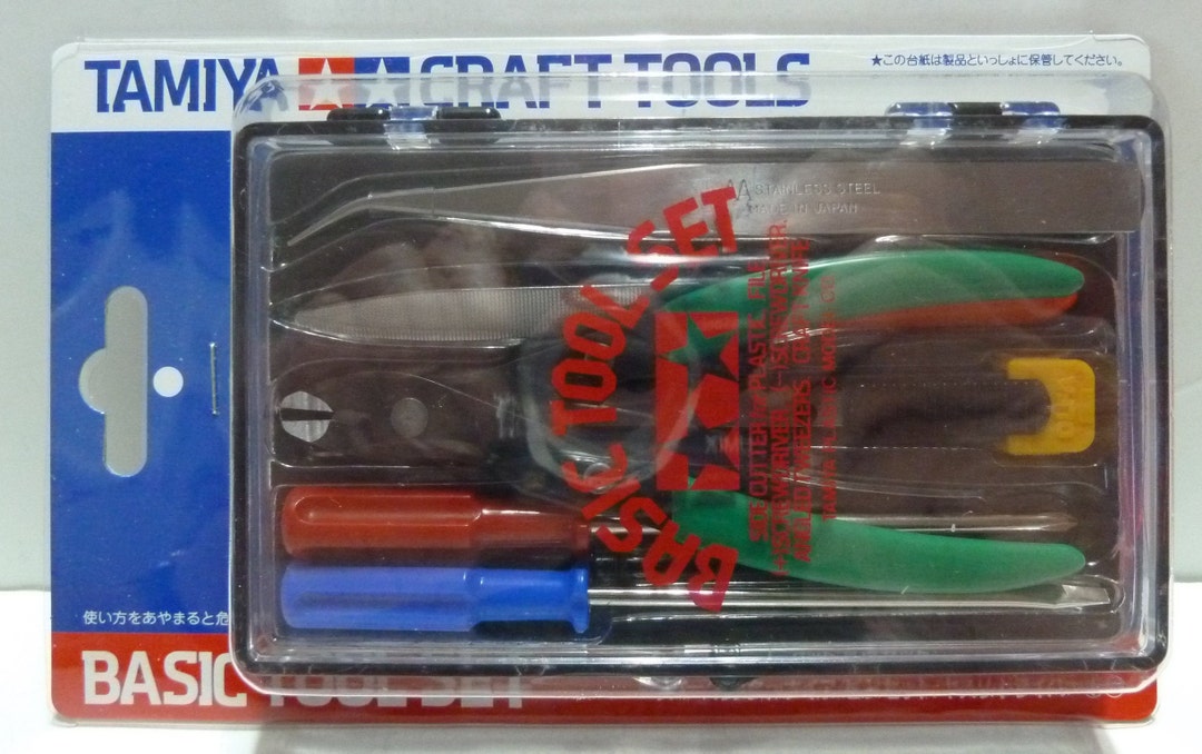 Tamiya Craft Tools -basic Tool Set Knife, Pliers, Screwdrivers Tweezers ...