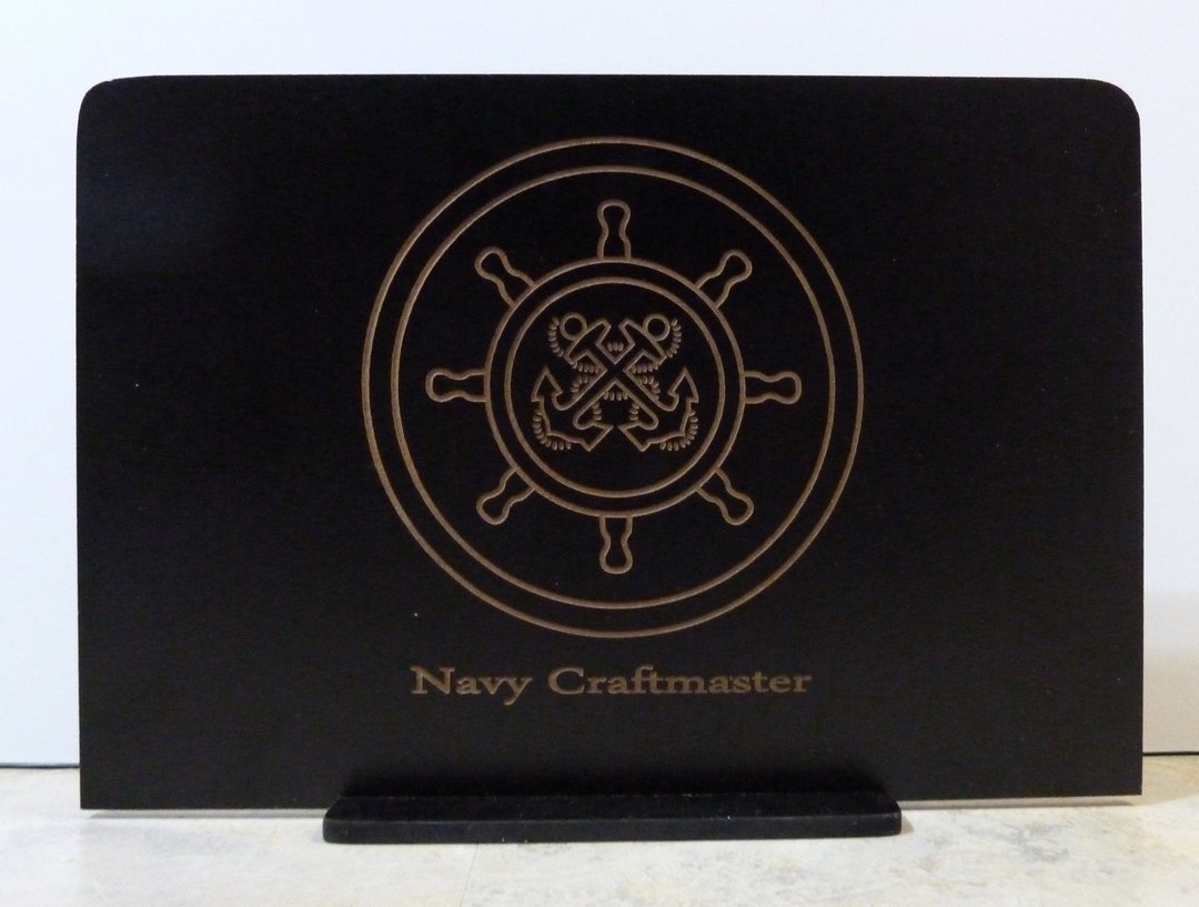 Laser Cut Plaques-wall Art-counter Displays-navy Craftmaster Insignia ...