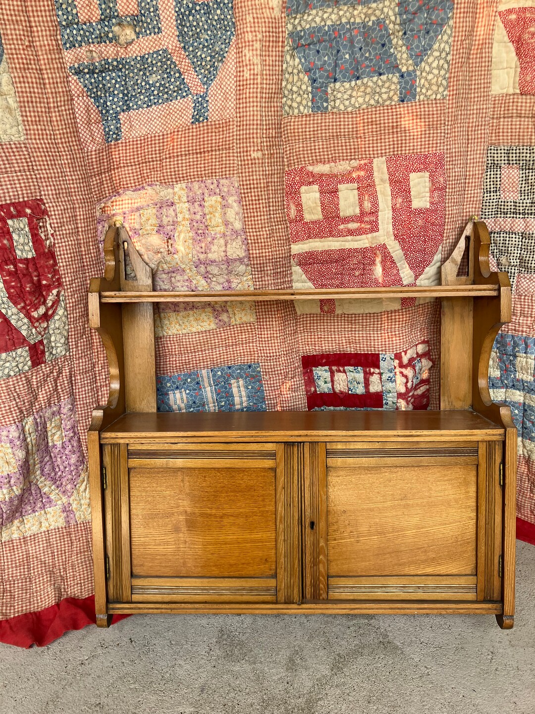 Beautiful Antique Hanging Wall Shelf - Etsy