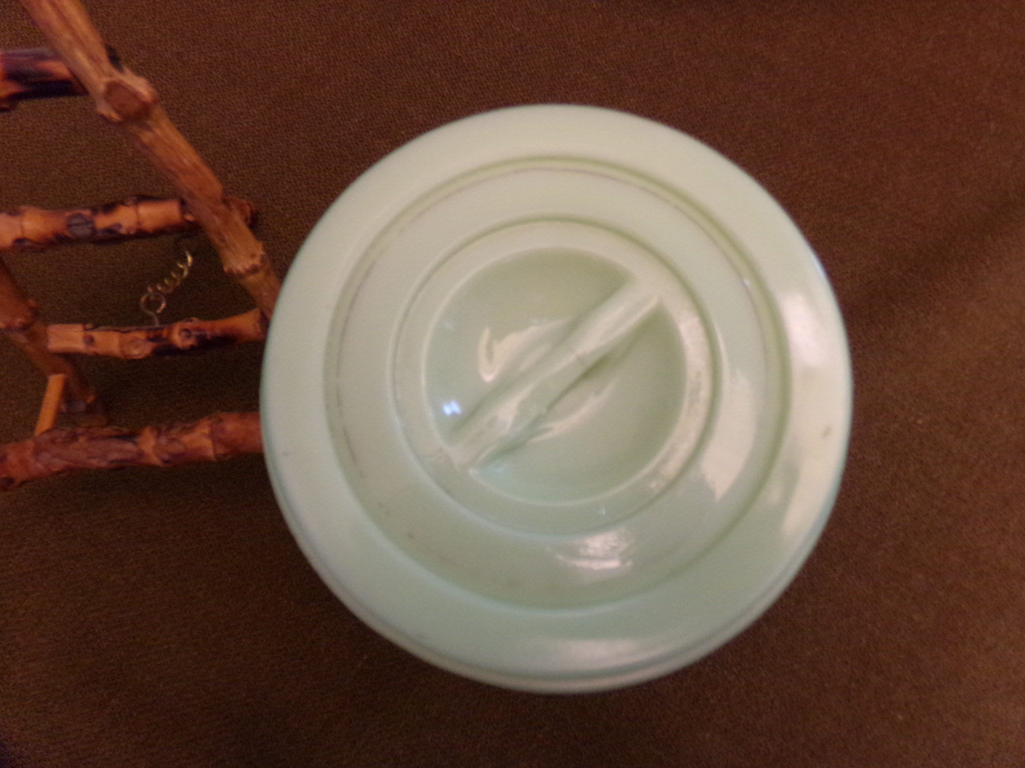 Vintage Jadeite Covered Container - Etsy