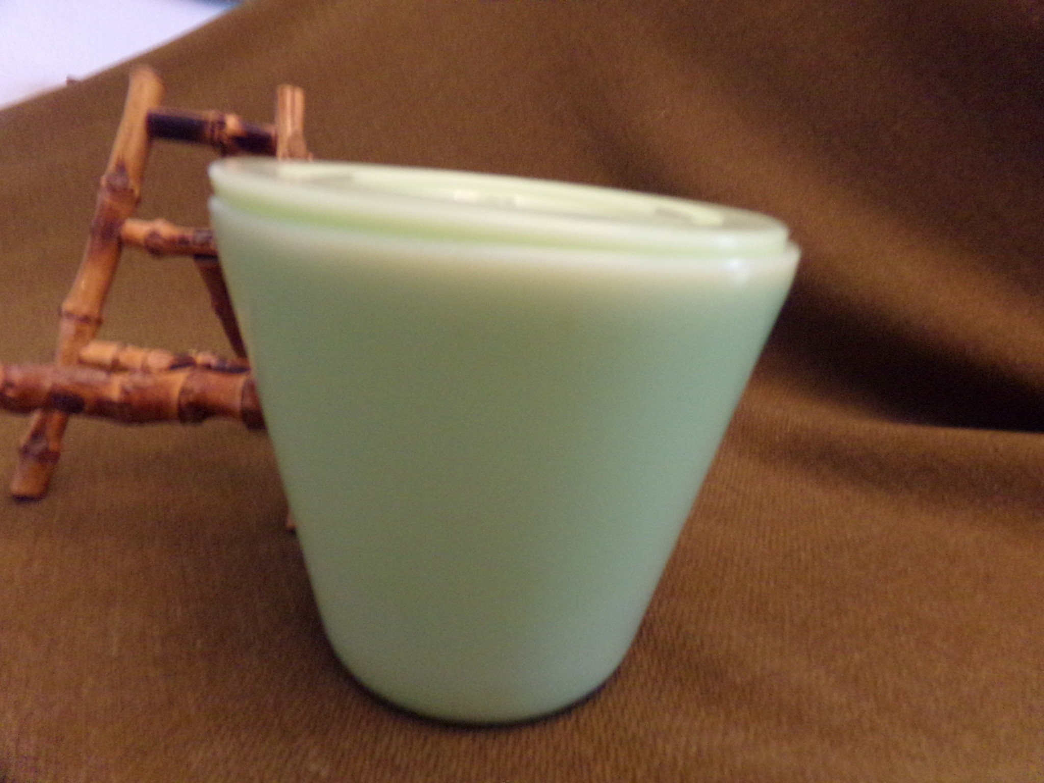 Vintage Jadeite Covered Container - Etsy