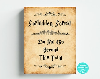 Wizard Theme Potions Class Sign Digital Download Letter Size 8.5x11 ...