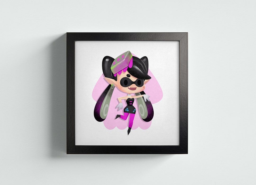 8x8 Callie Cute Art Print Video Game Wall Art on Heavy Premium Textured ...