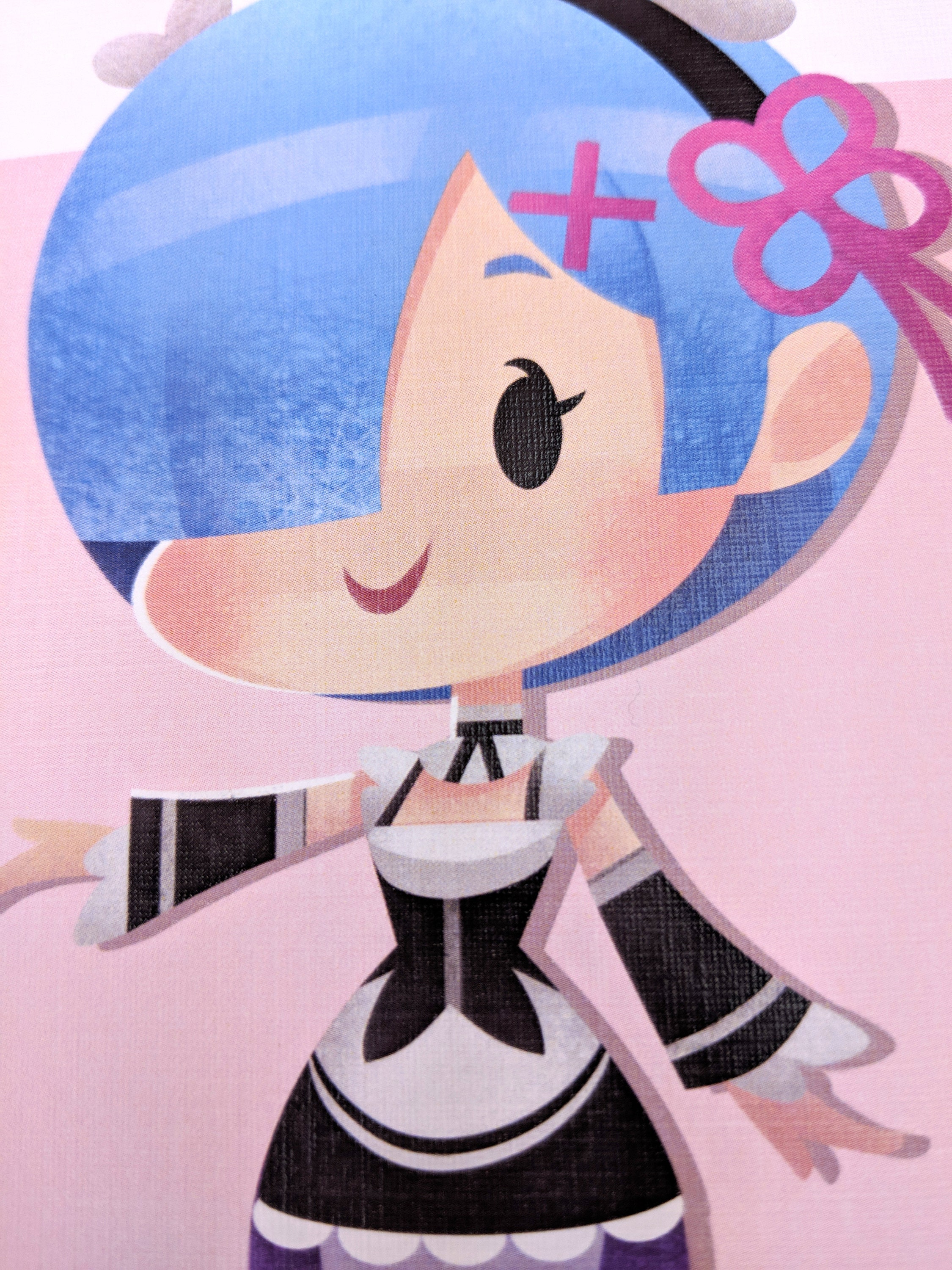 8x8 Re Zero ReZero Rem Chibi Poster Print on Gallery | Etsy