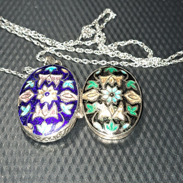 Enamel Locket - Etsy
