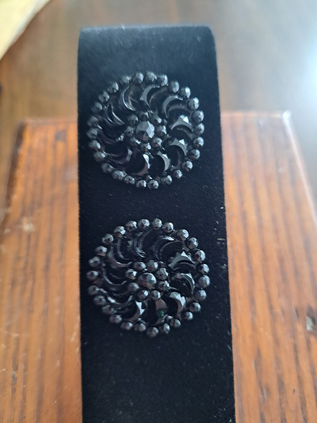 Victorian Jet Button Matching Pair - Etsy