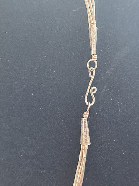 Native American Sterling Waterfall with Turquoise - Gem