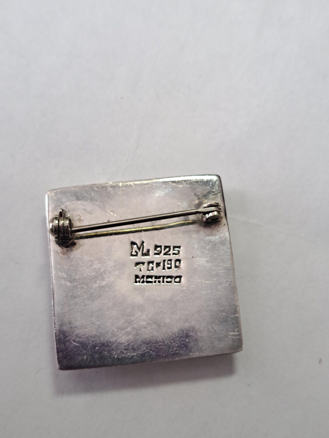 Taxco Signed Sterling Pin With Inlaid Onyx, Contemporary Styling - Etsy