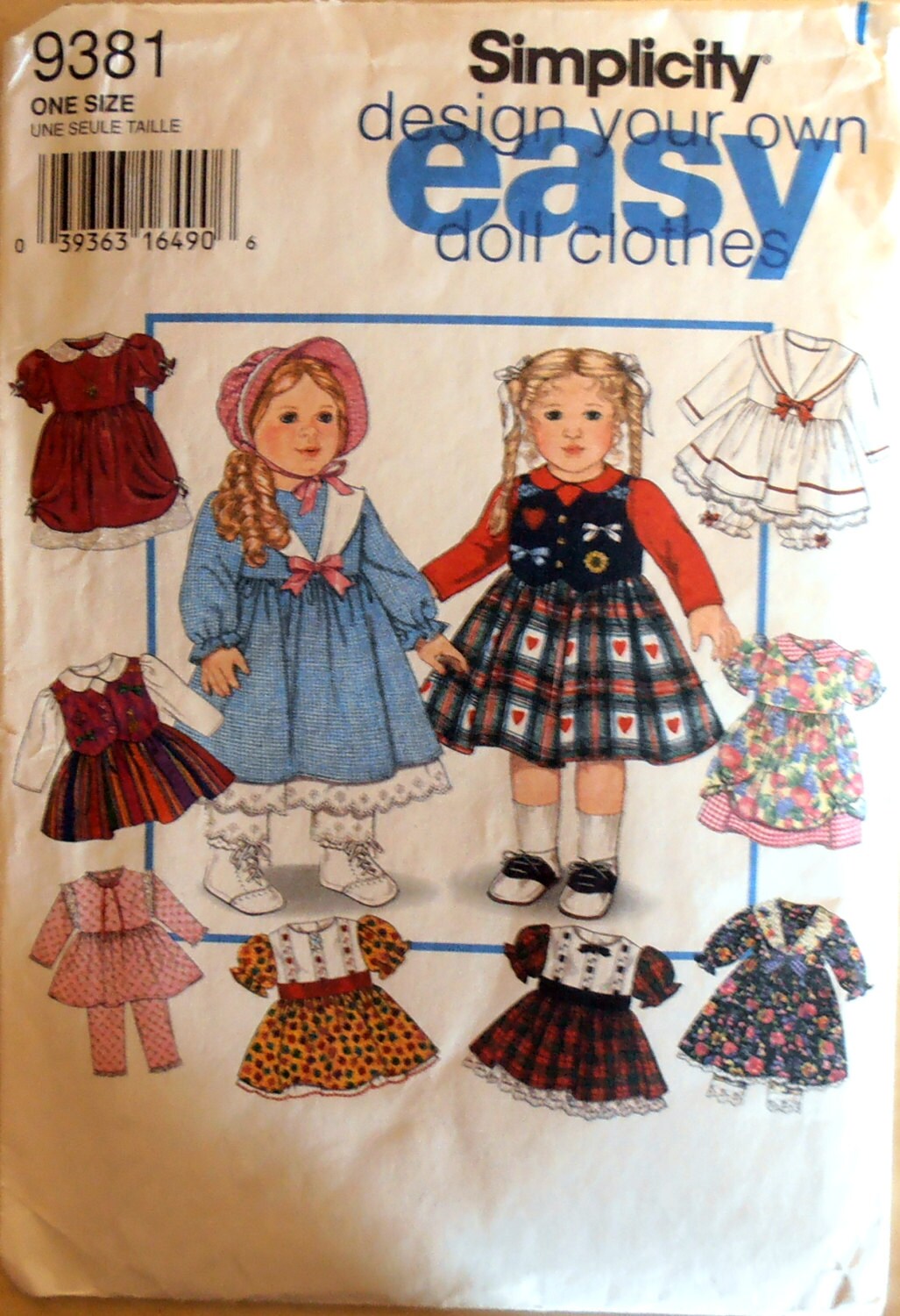 18 in Doll Clothes, Simplicity 9381, Doll Dresses, Design Your Own Doll ...