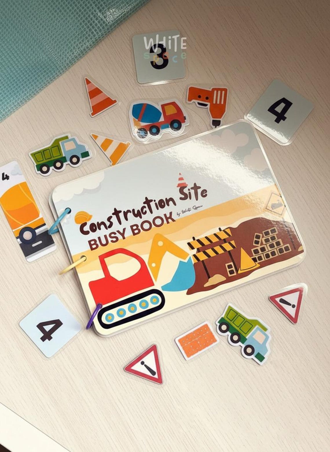 Construction Site Busy Book - Printable PDF, Preschool Activity ...