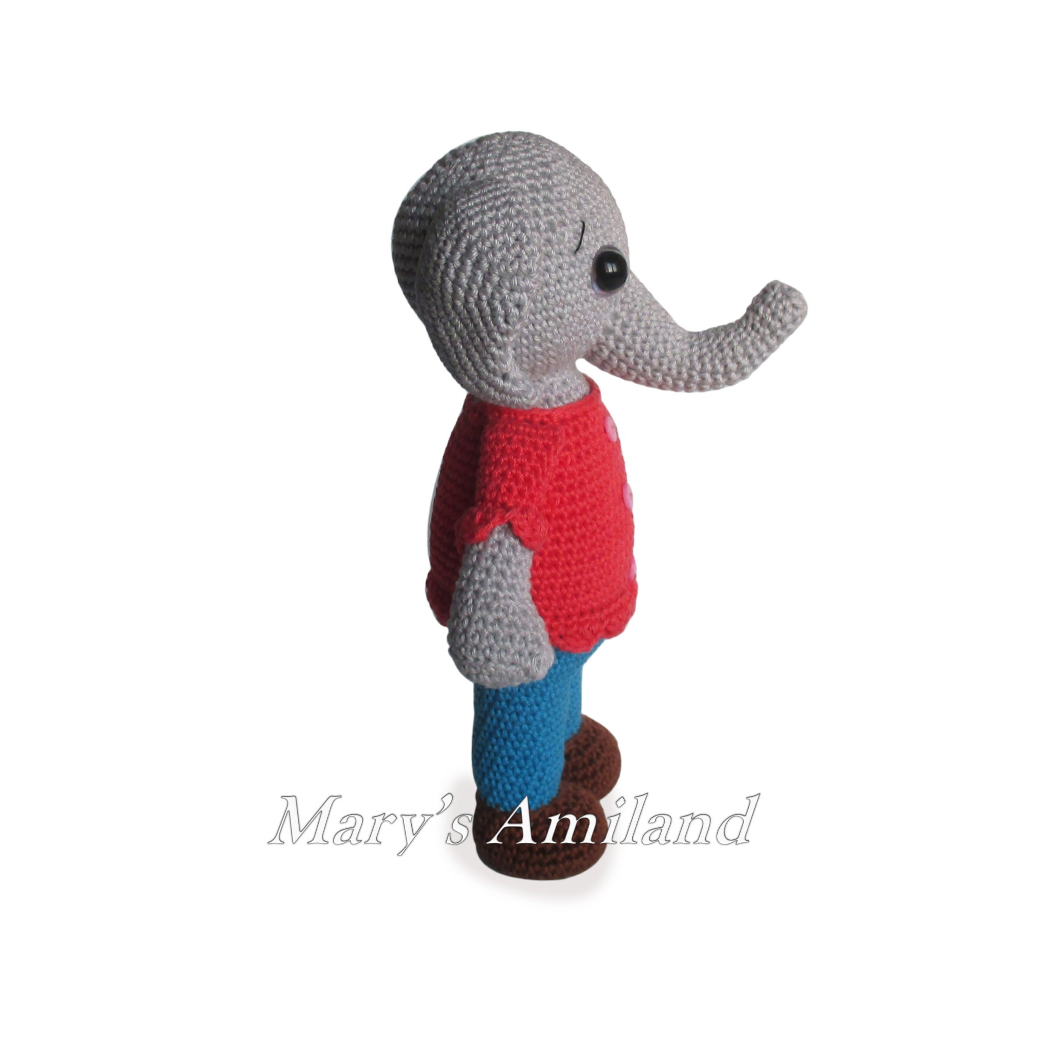 Gwendy Elephant the Ami Amigurumi Crochet Pattern Digital Download - Etsy