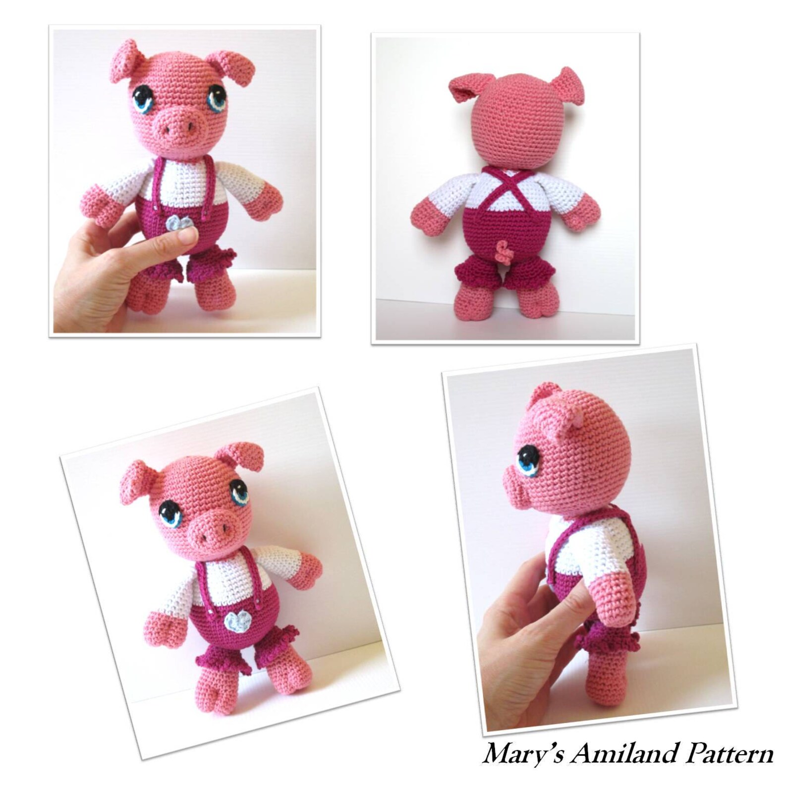 Patty Pig the Ami - Amigurumi Crochet Pattern - Digital Download - Etsy