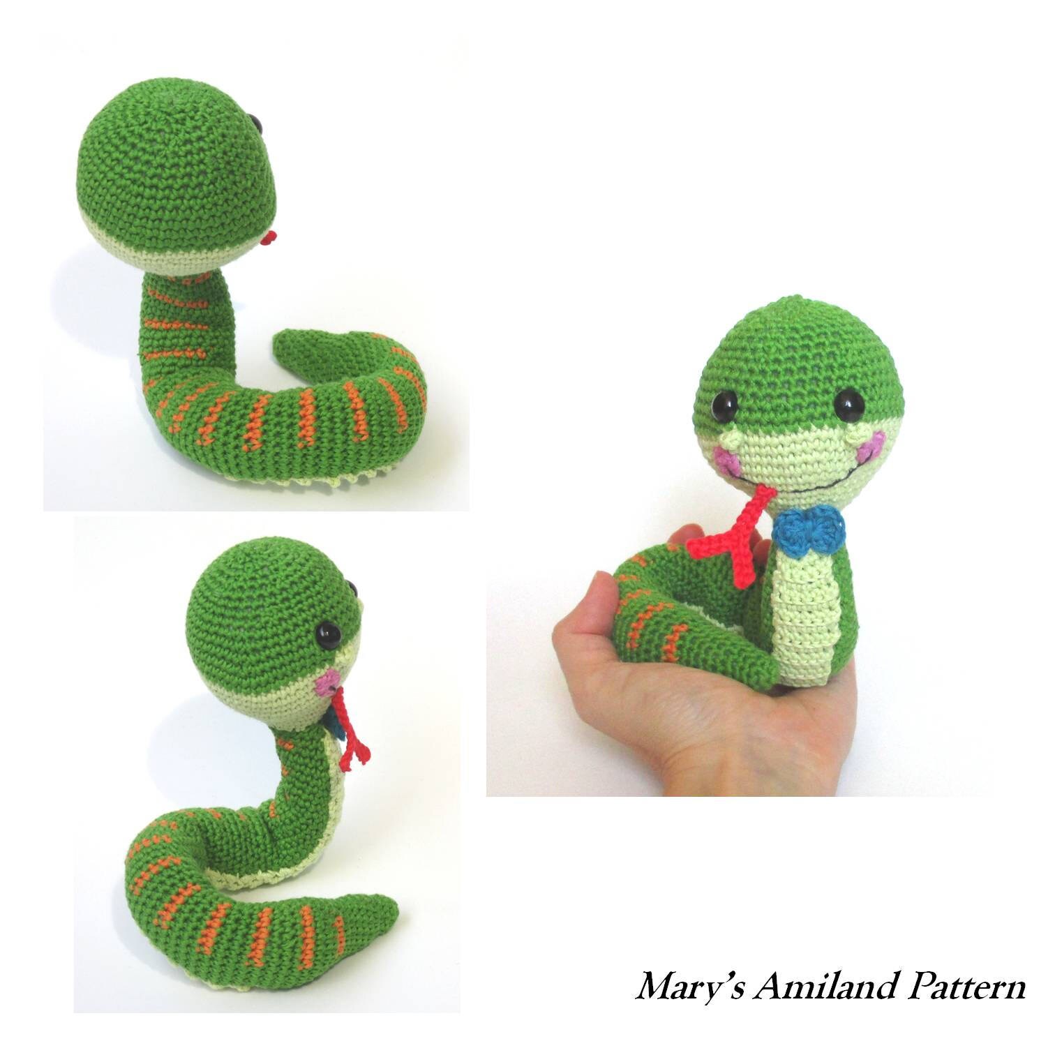 Tommy Snake The Ami Amigurumi Crochet Pattern / schema | Etsy