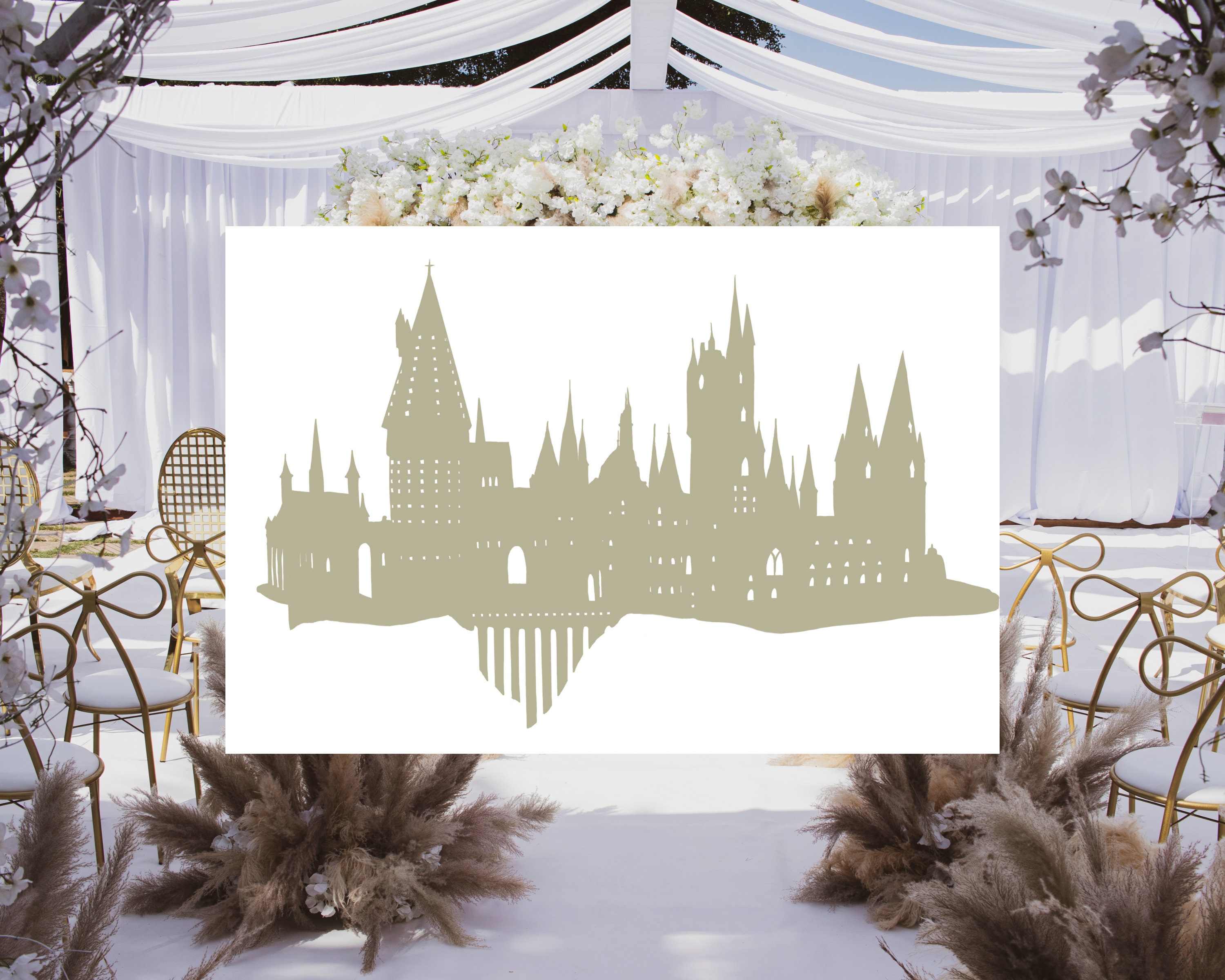 Magical Castle Wedding Seating Chart for the Boy Who Lived, Bespoke ...